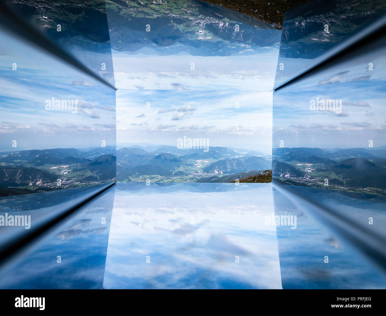 window to the alps Stock Photo - Alamy