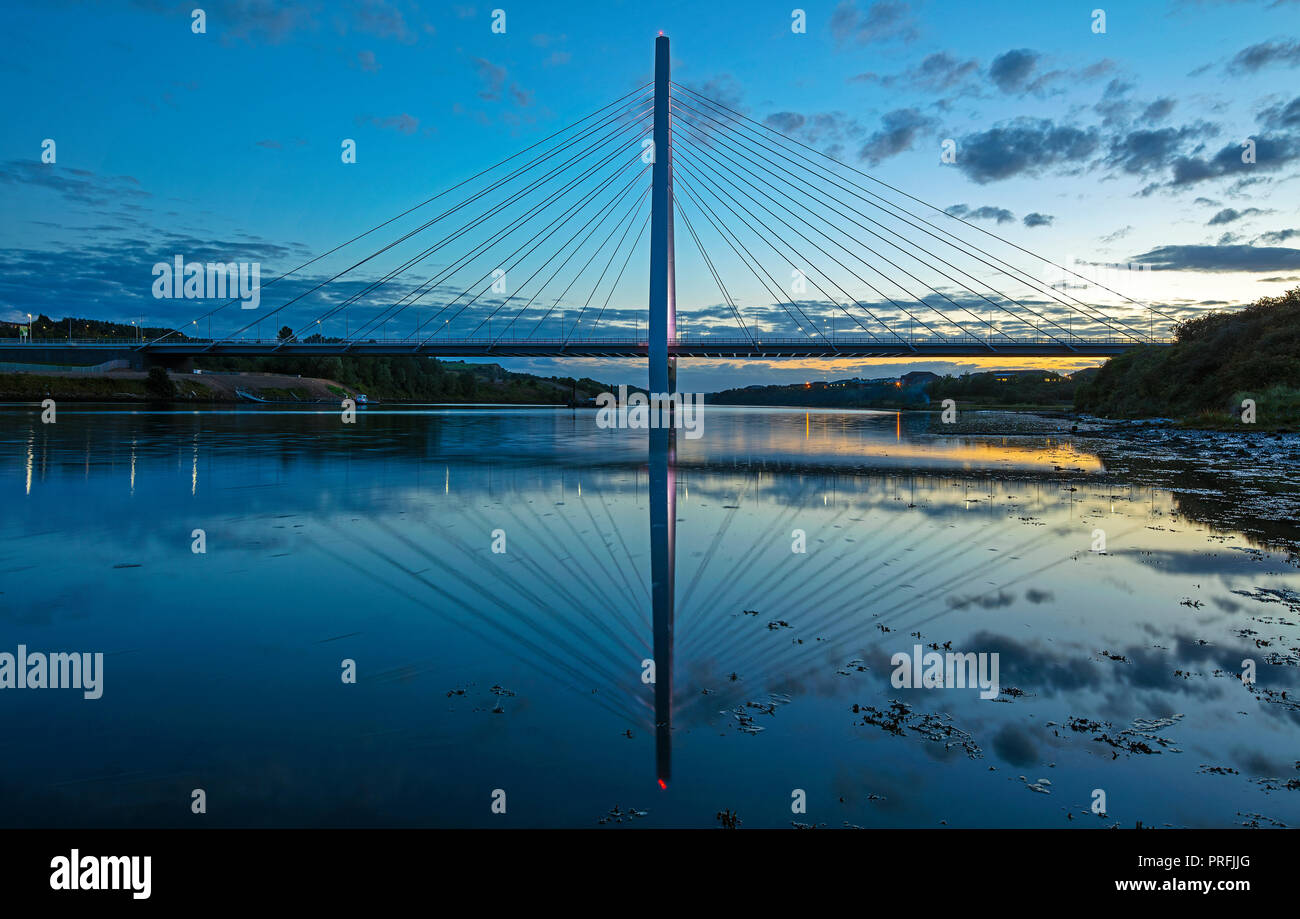 Northern Spire bridge over the River Wear, Sunderland, Tyne & Wear ...