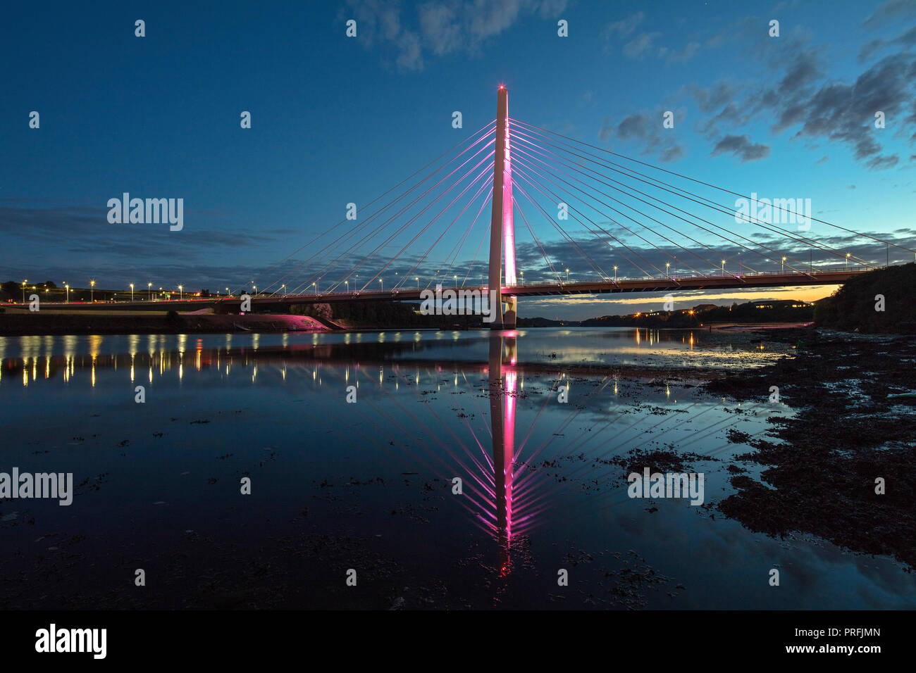 Northern Spire bridge over the River Wear, Sunderland, Tyne & Wear ...