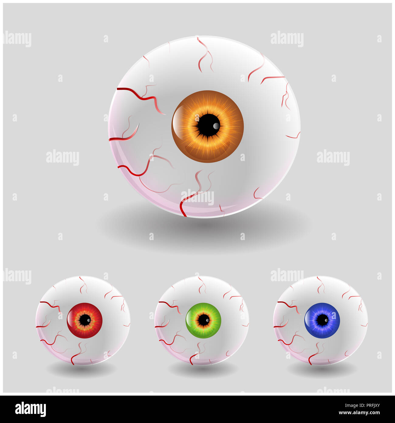Tortuous Veins Eyes Clipart