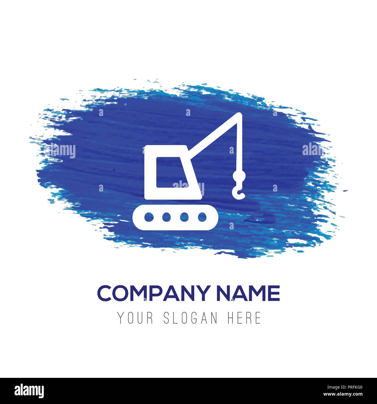 Crane Icon - Blue watercolor background Stock Vector Image & Art - Alamy