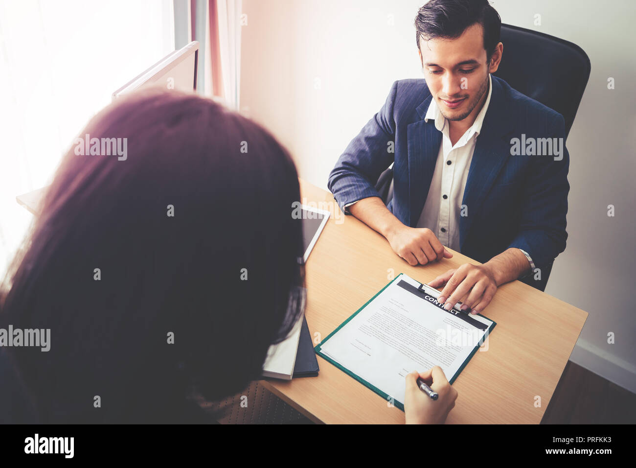 New Employer have been invited to sign work contract after successful ...