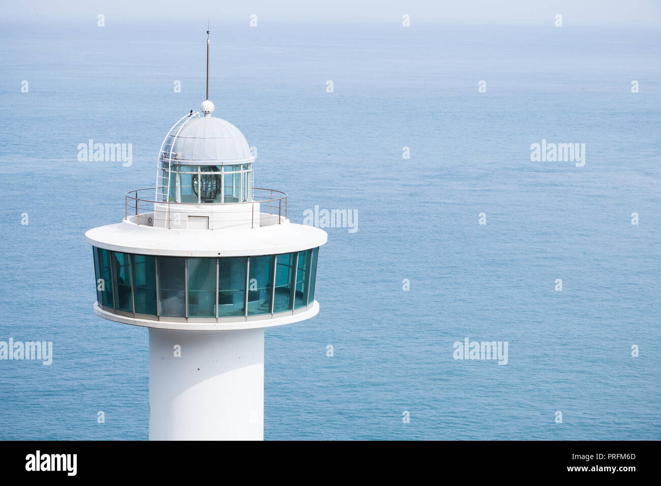 Upper level of Yeongdo Lighthouse. Taejongdae park, Busan, South Korea ...