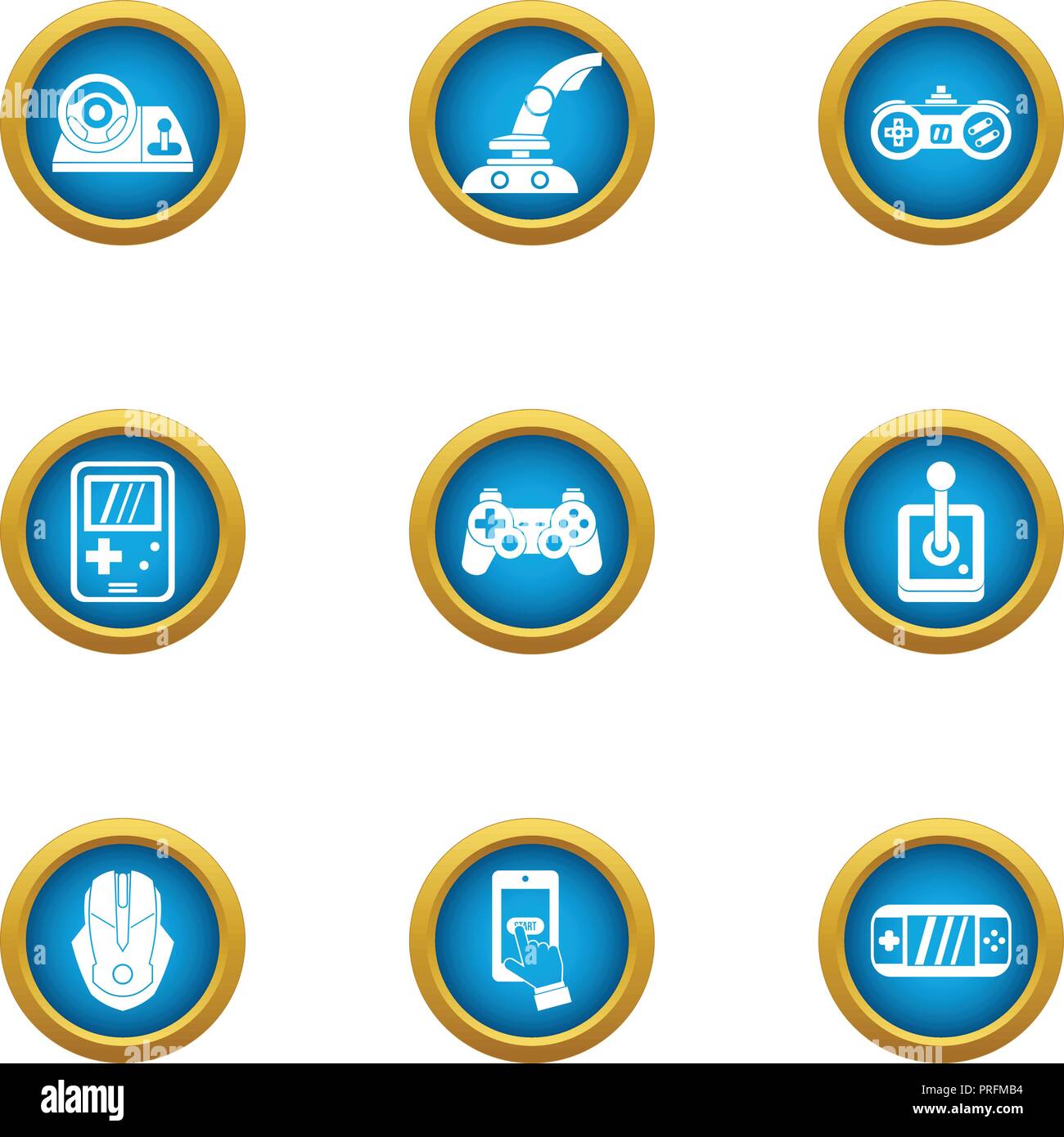 Game development icons set, flat style Stock Vector Image & Art - Alamy