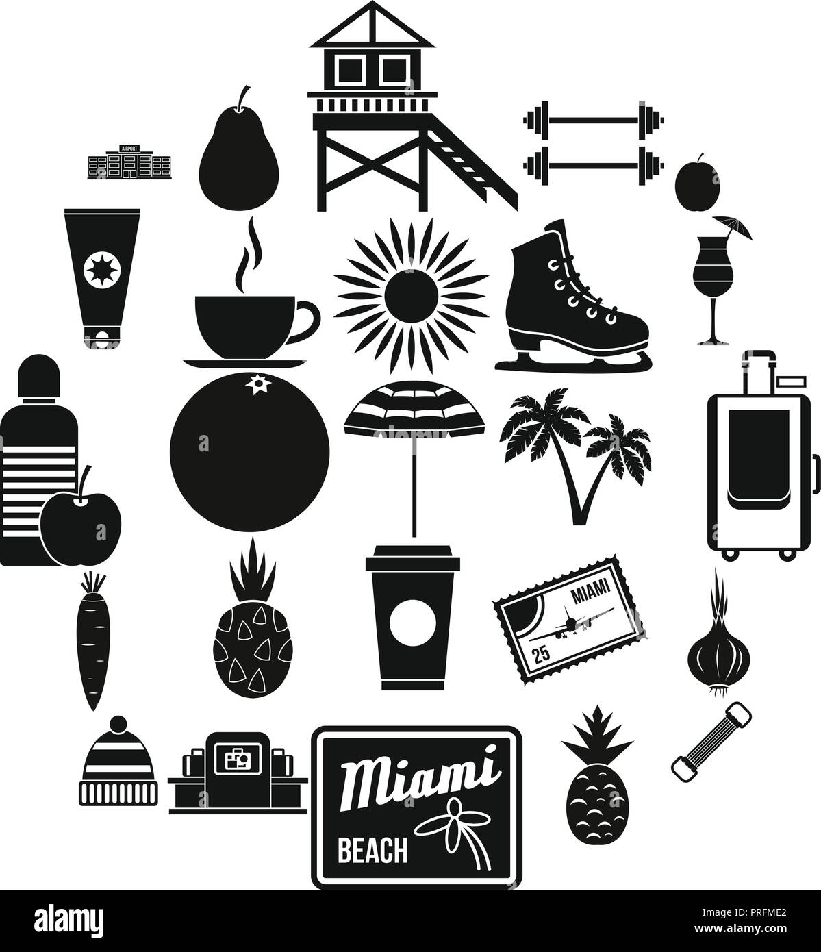 Discipline icons set, simple style Stock Vector Image & Art - Alamy