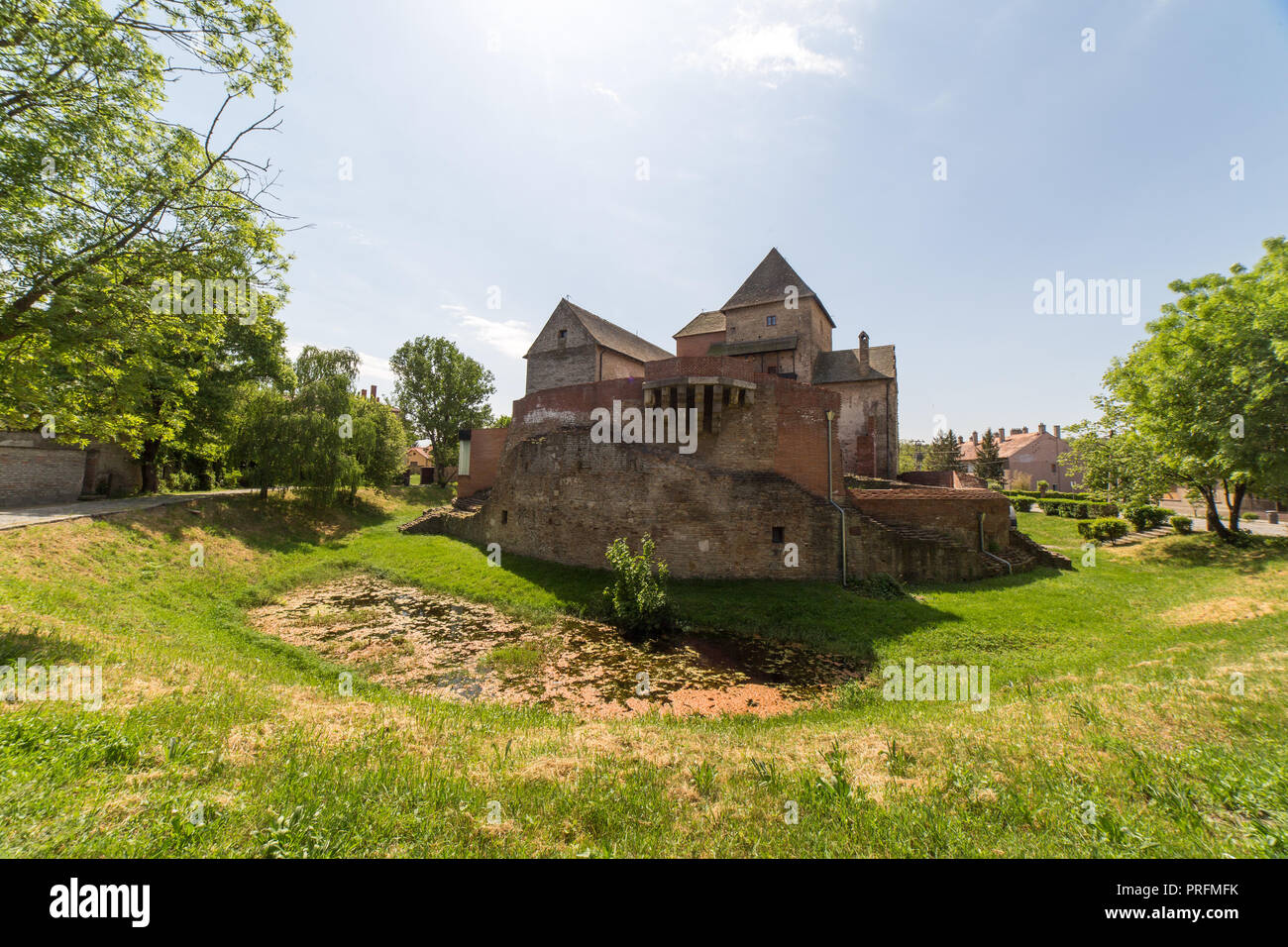 Simontornya, Hungary - APRIL 26, 2018: View to medieval castle of ...