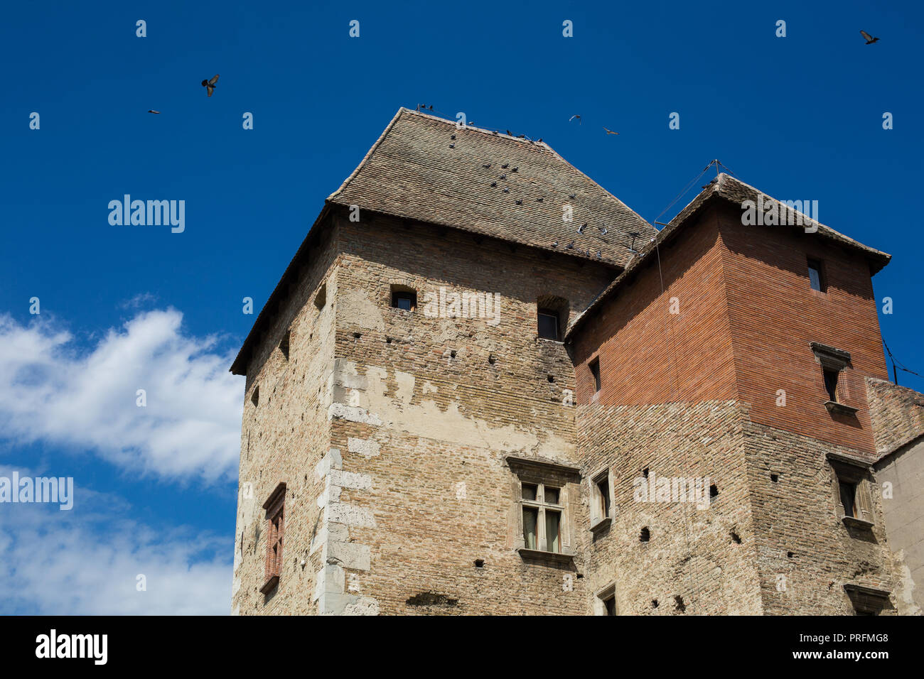 Simontornya, Hungary - APRIL 26, 2018: View to medieval castle of ...