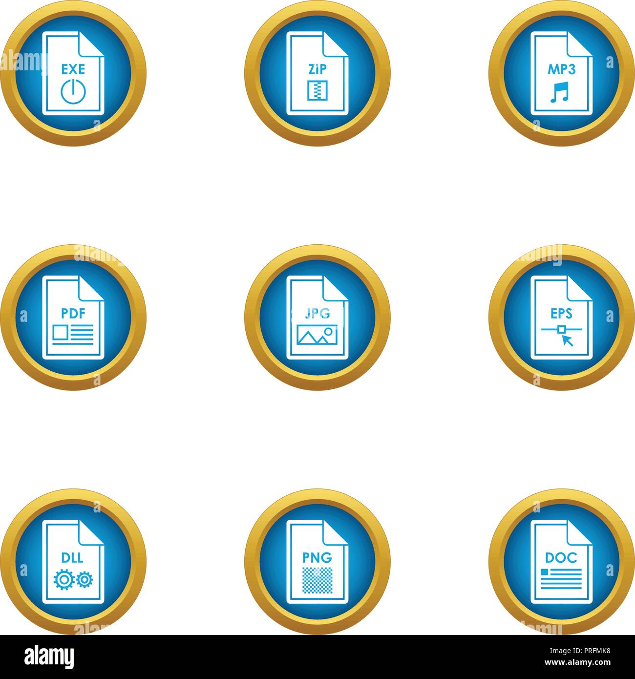 Initiate icons set, flat style Stock Vector Image & Art - Alamy