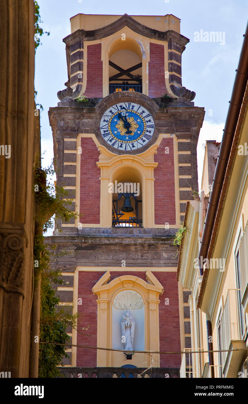 The cathedral SS. Filippo e Giacomo, old town of Sorrento, Peninsula of ...