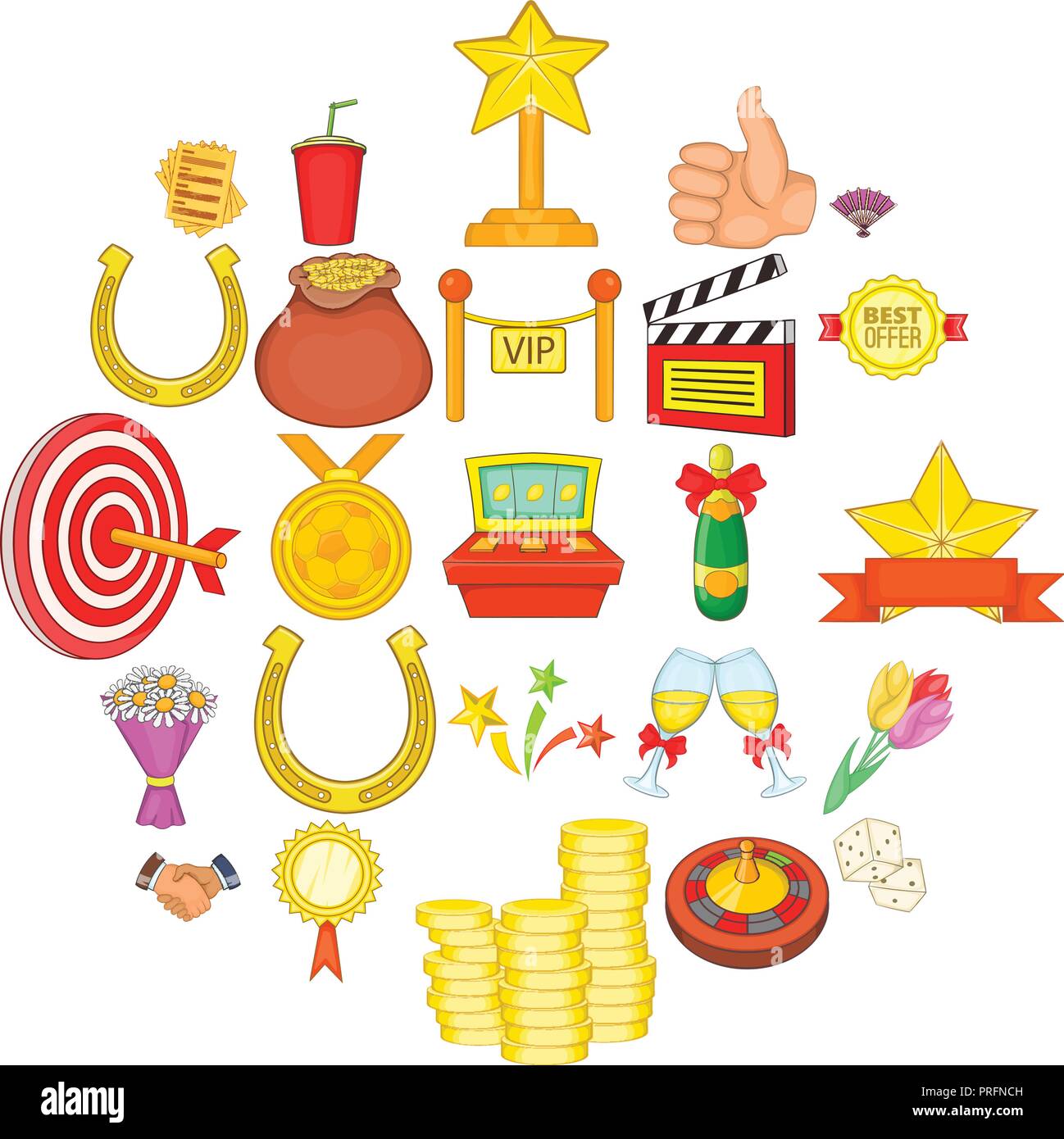 Victory icons set, cartoon style Stock Vector Image & Art - Alamy
