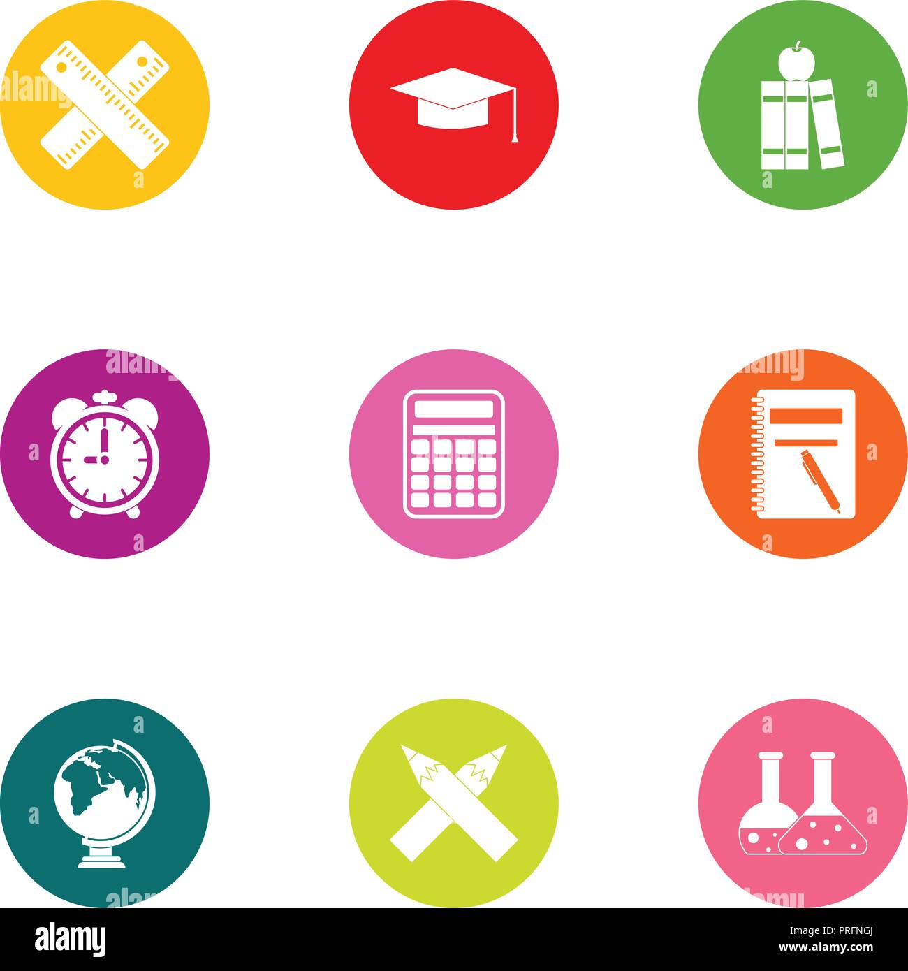 Valuable knowledge icons set, flat style Stock Vector Image & Art - Alamy