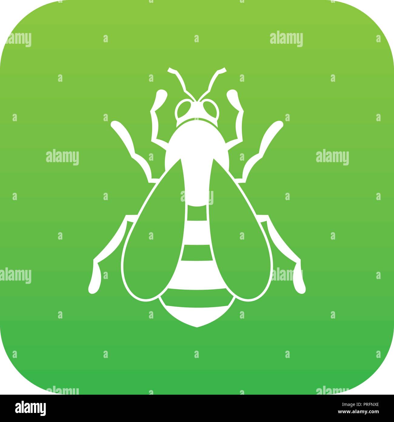 Bee icon digital green Stock Vector Image & Art - Alamy