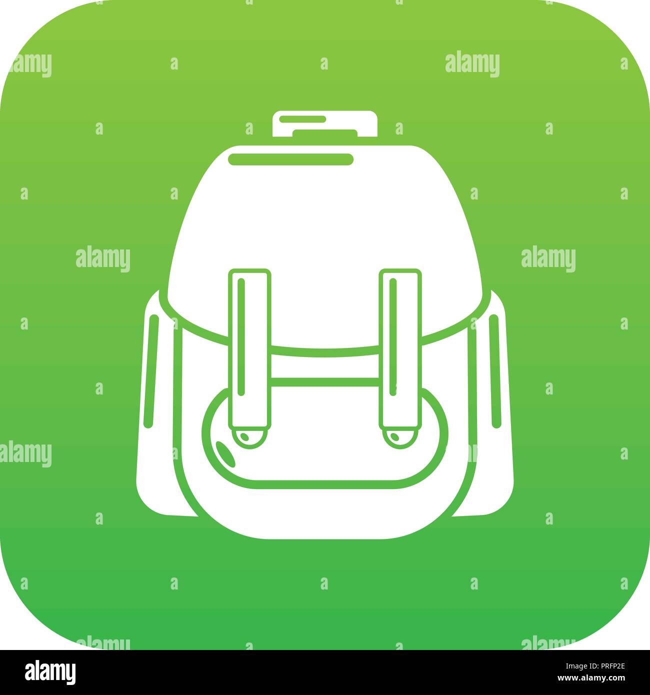 Rucksack icon green vector Stock Vector Image & Art - Alamy