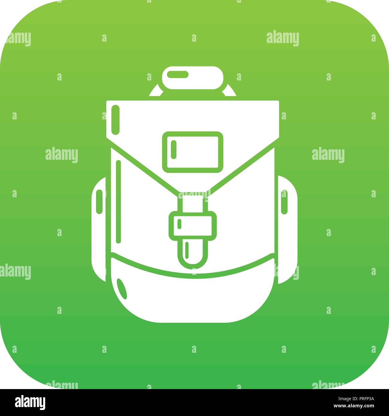 Backpacking icon green vector Stock Vector Image & Art - Alamy
