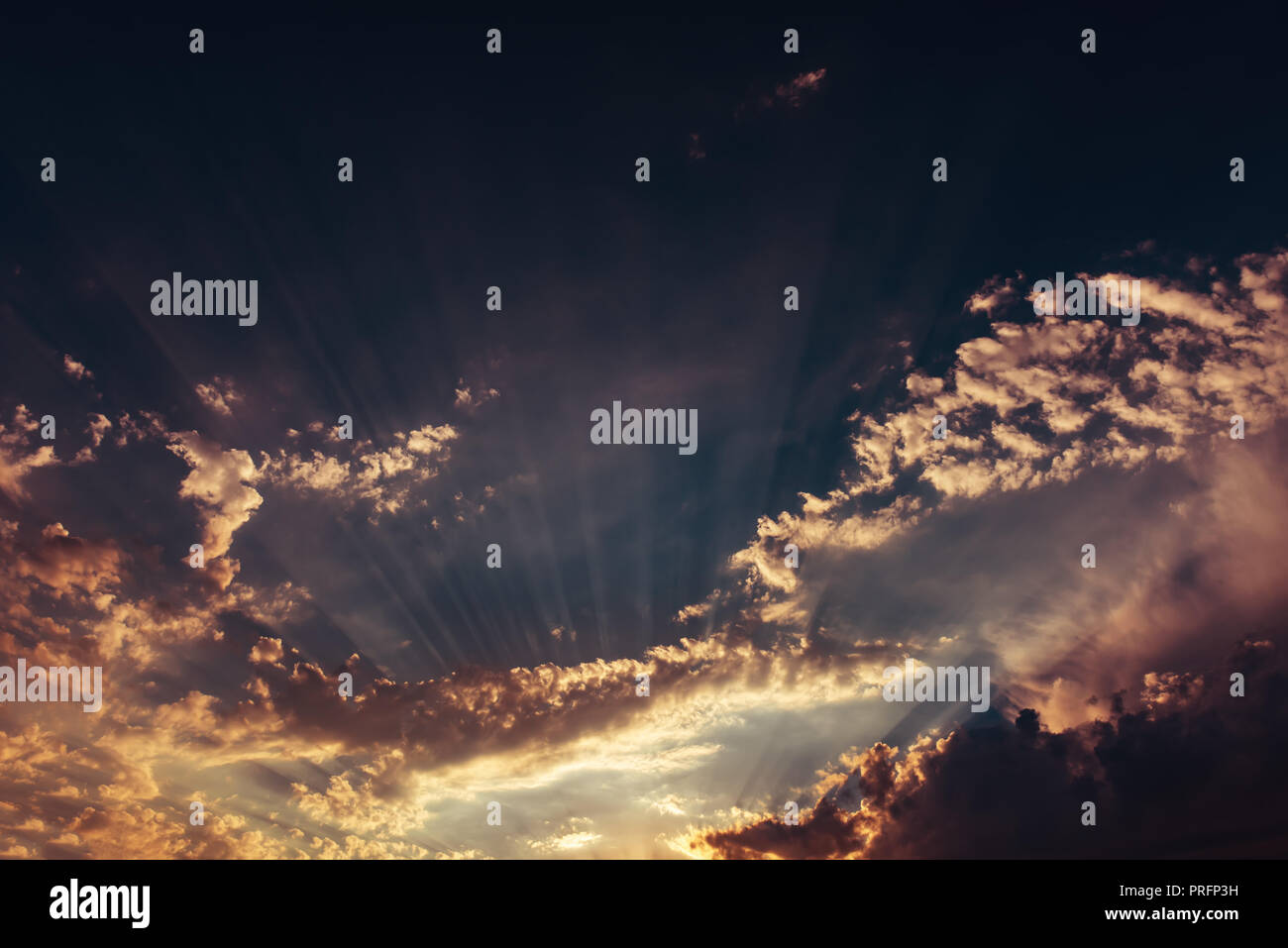 Amazing colorful sunset sky Stock Photo - Alamy