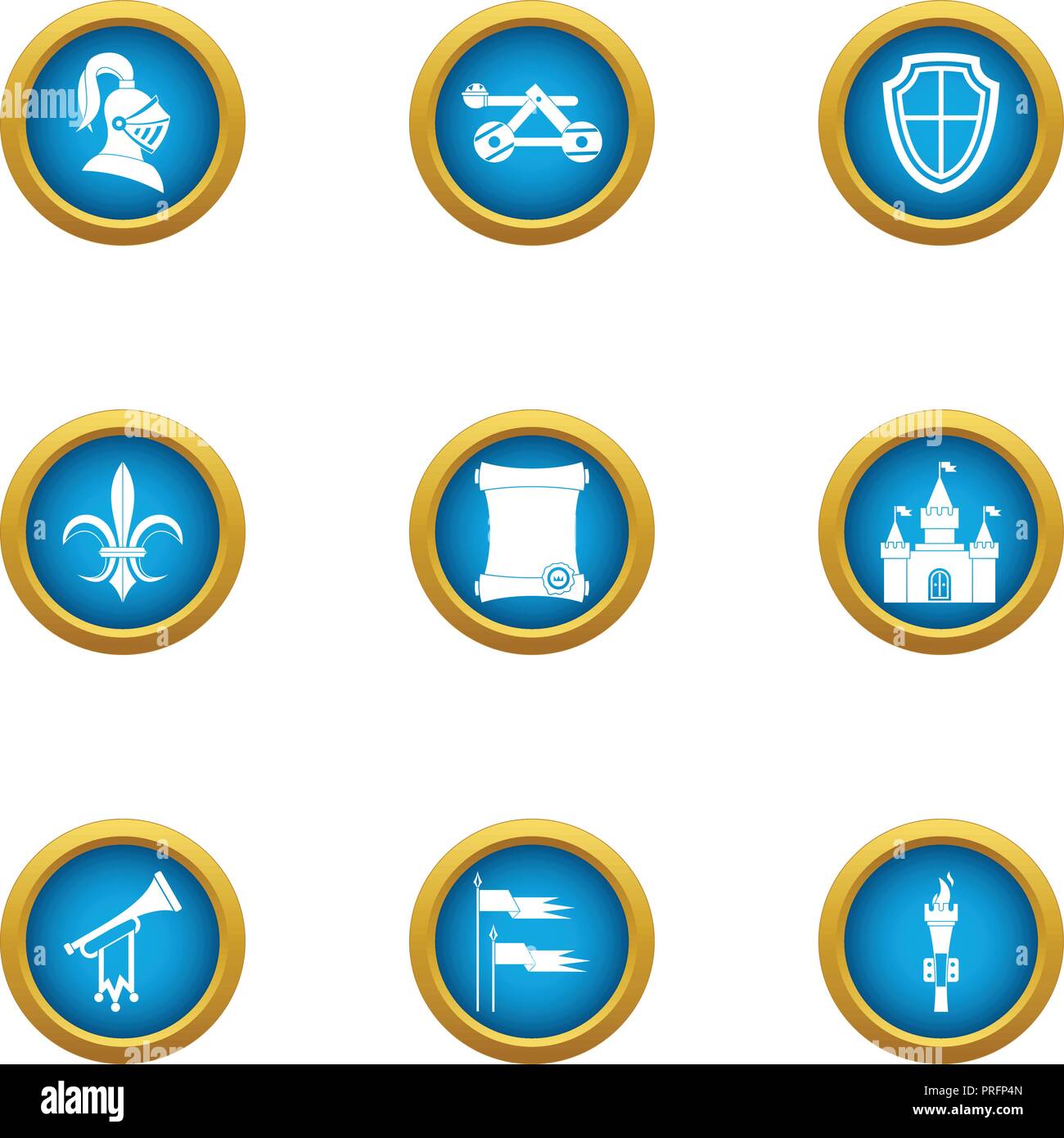 Elderly icons set, flat style Stock Vector Image & Art - Alamy