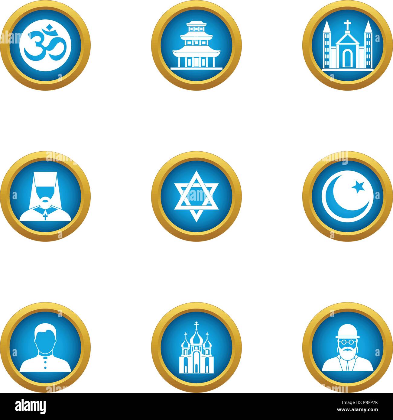 Assumption icons set, flat style Stock Vector Image & Art - Alamy
