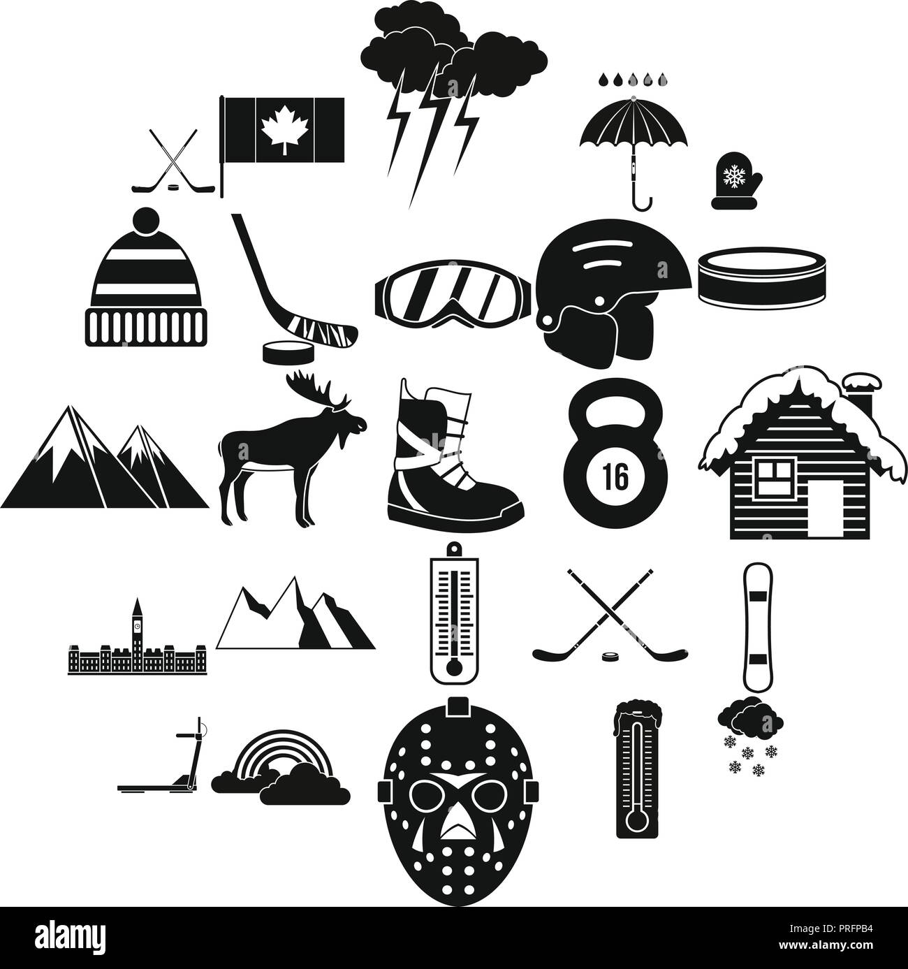 Winter scene canada Stock Vector Images - Alamy