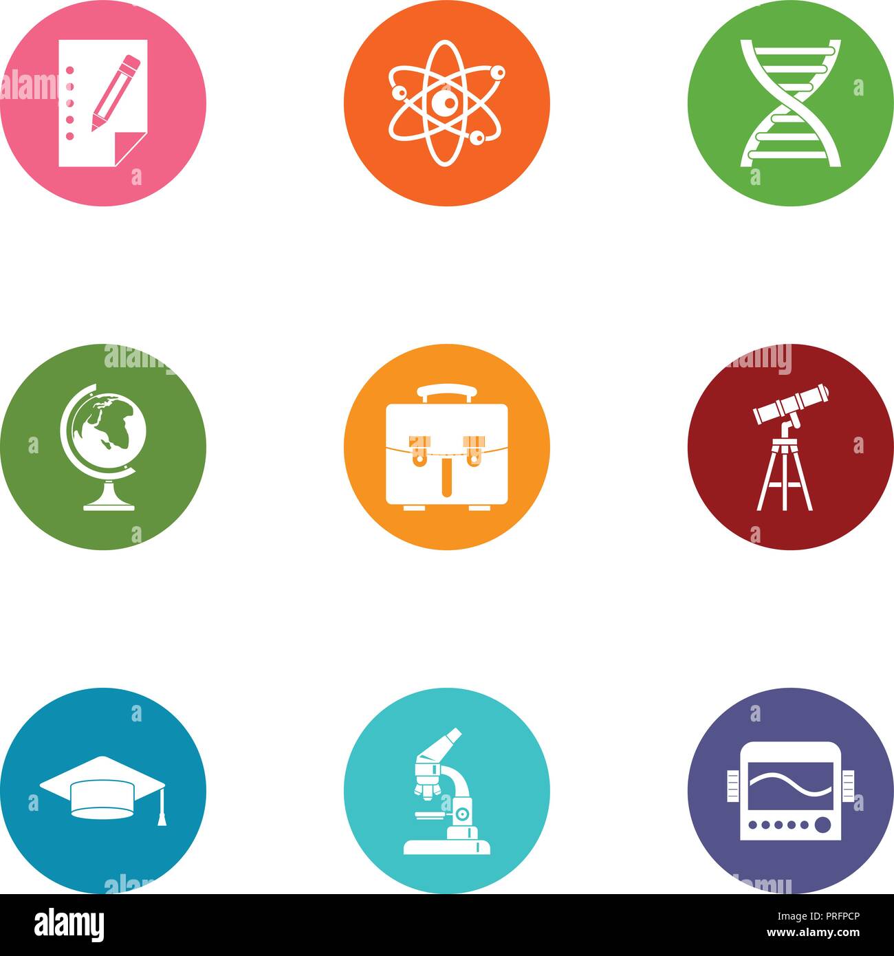 Outlook icons set, flat style Stock Vector Image & Art - Alamy