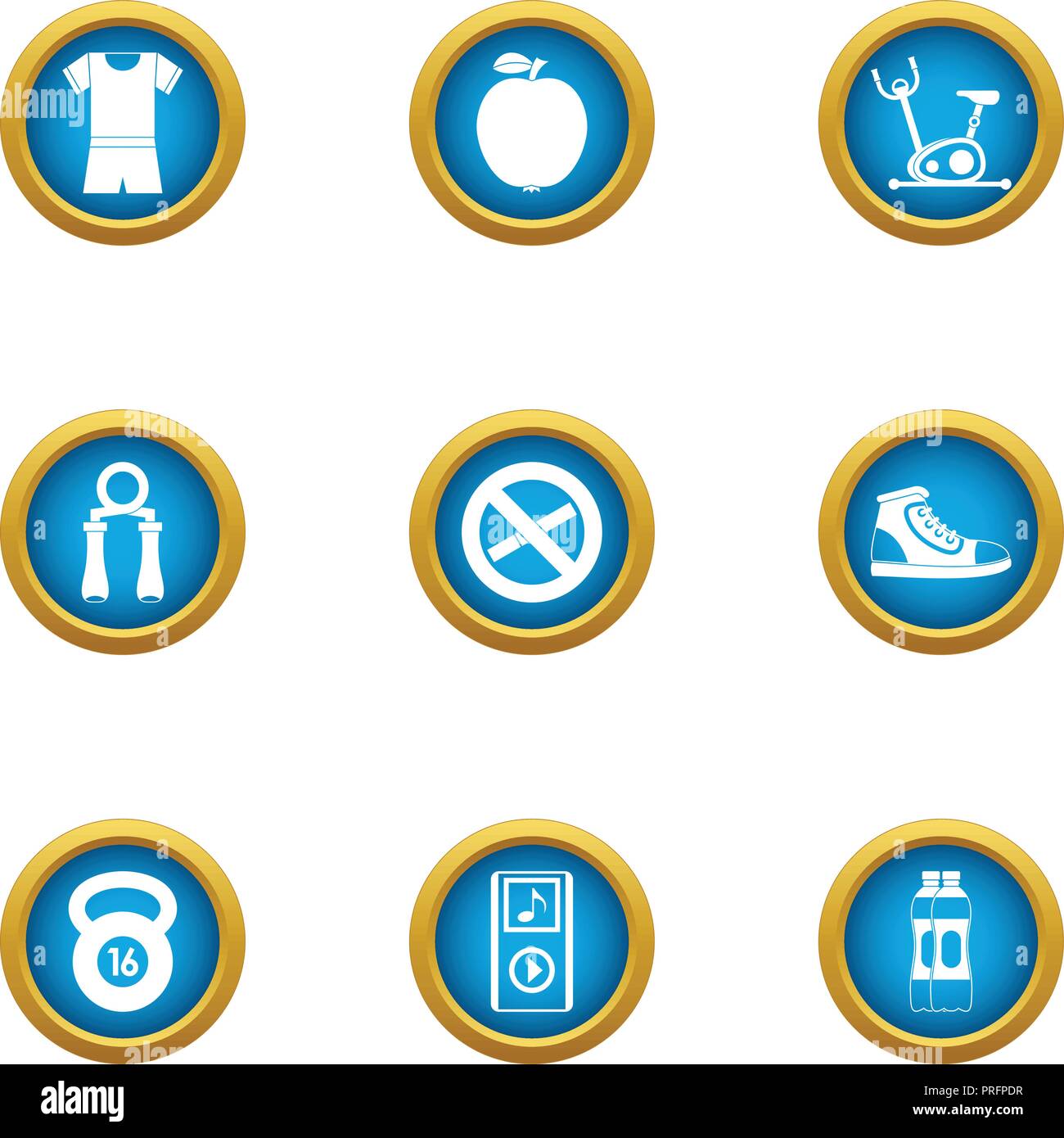 Mode of existence icons set, flat style Stock Vector Image & Art - Alamy