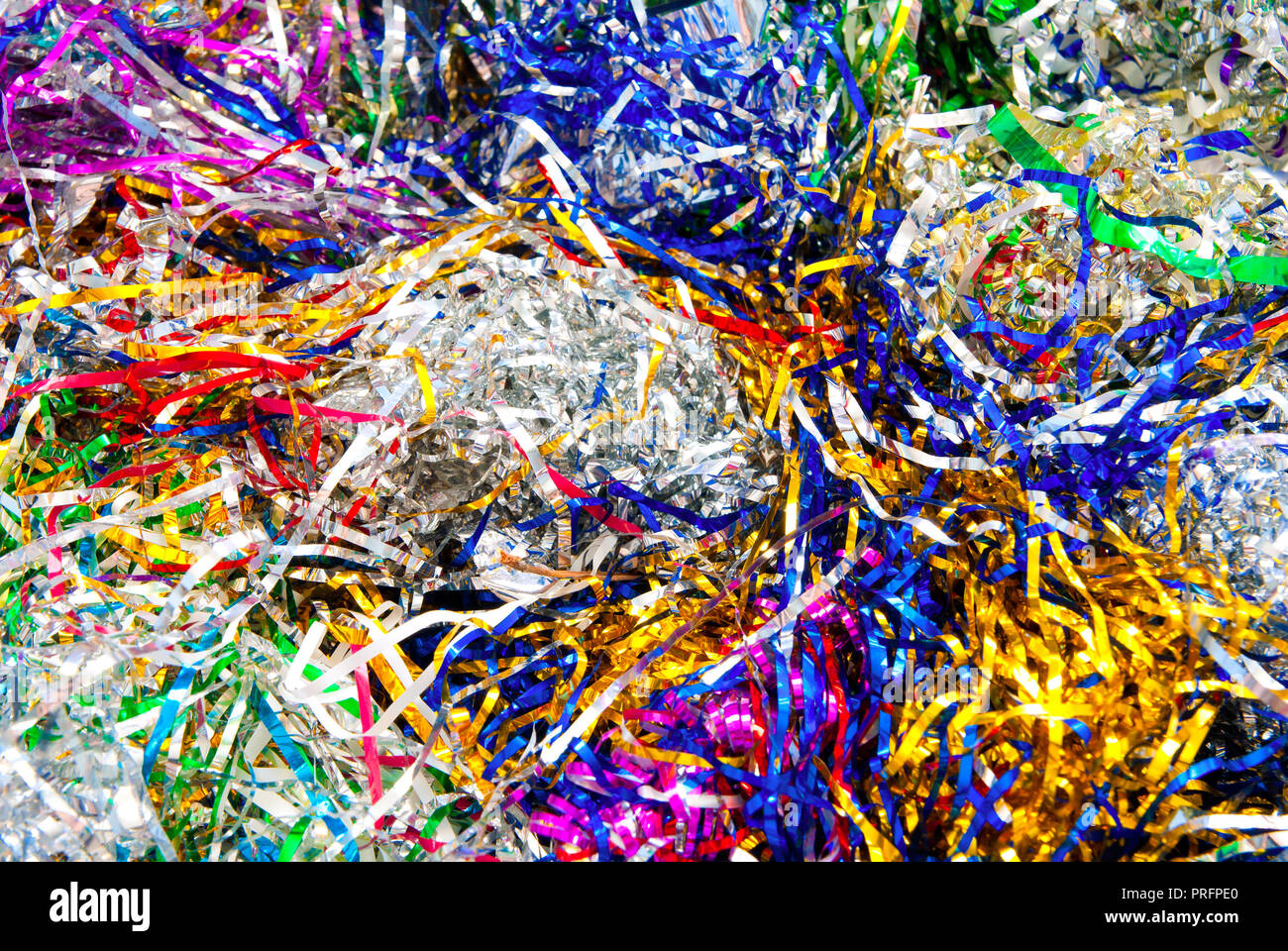 background made of a color tinsel Stock Photo - Alamy