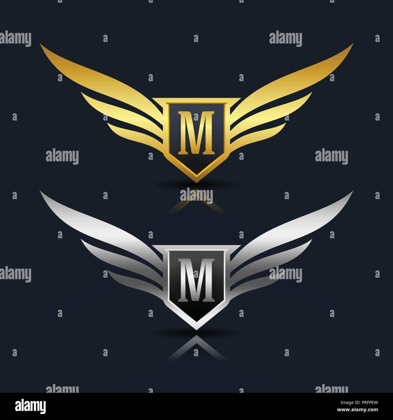 Gold letter m Stock Vector Images - Alamy