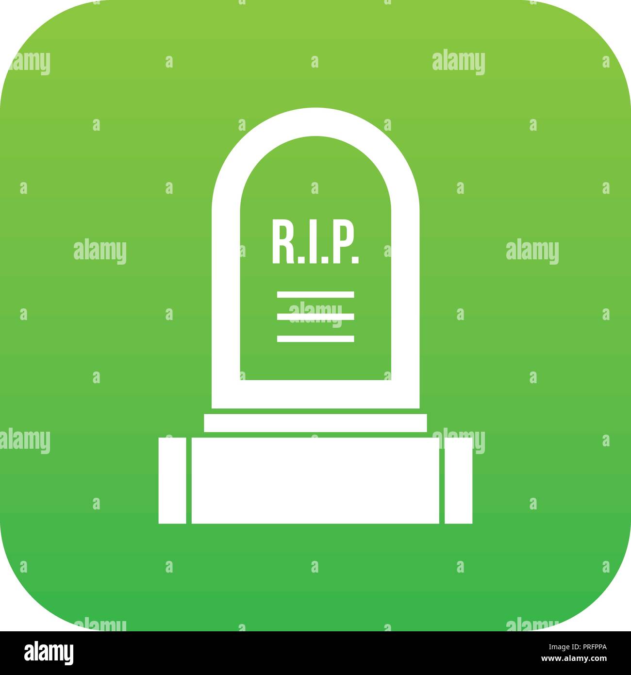 Headstone icon digital green Stock Vector Image & Art - Alamy