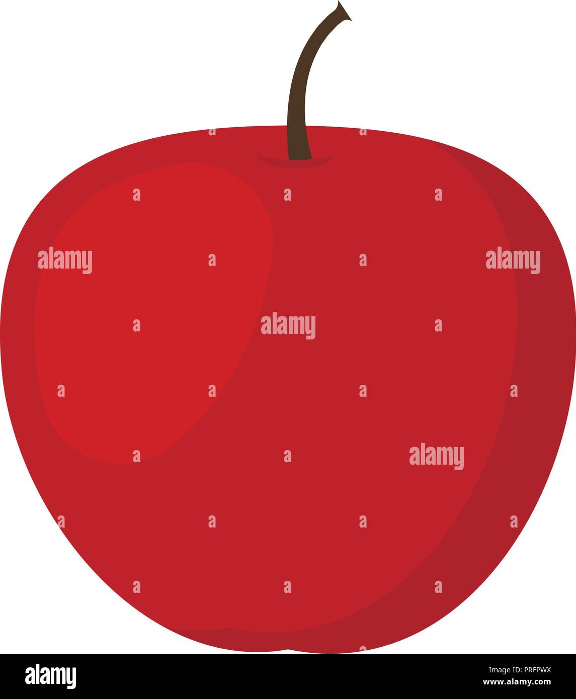 Red apple icon, flat style Stock Vector Image & Art - Alamy