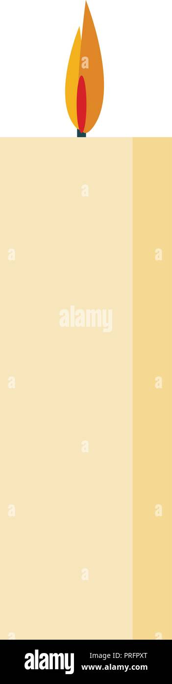 Candle fire icon, flat style Stock Vector Image & Art - Alamy