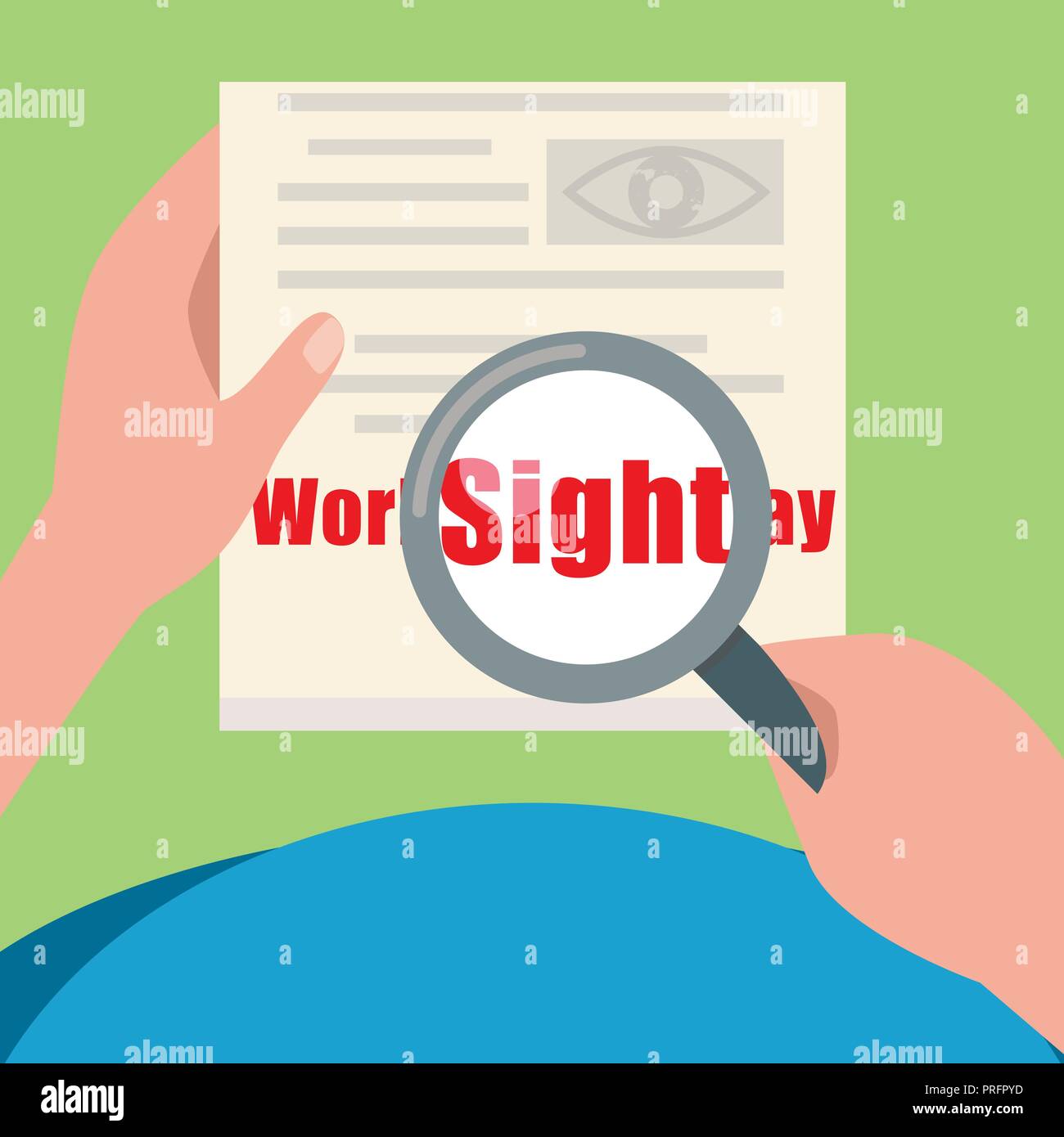 Sight day concept background, flat style Stock Vector Image & Art - Alamy