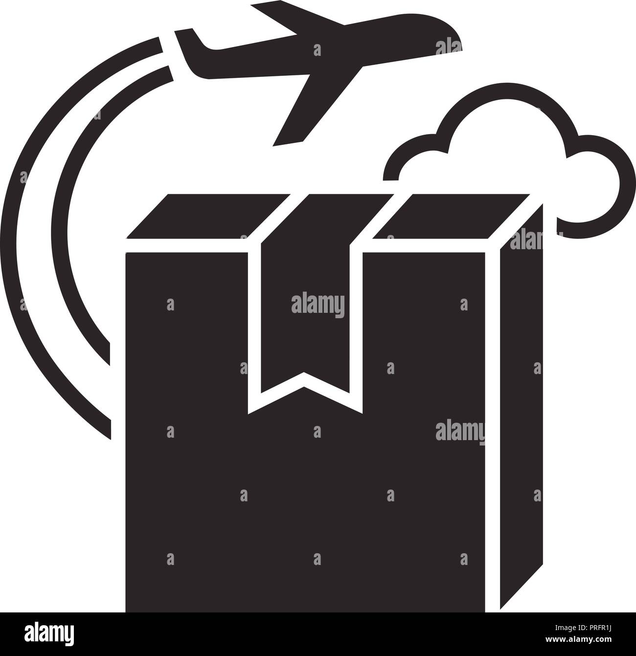 Plane delivery box icon, simple style Stock Vector Image & Art - Alamy