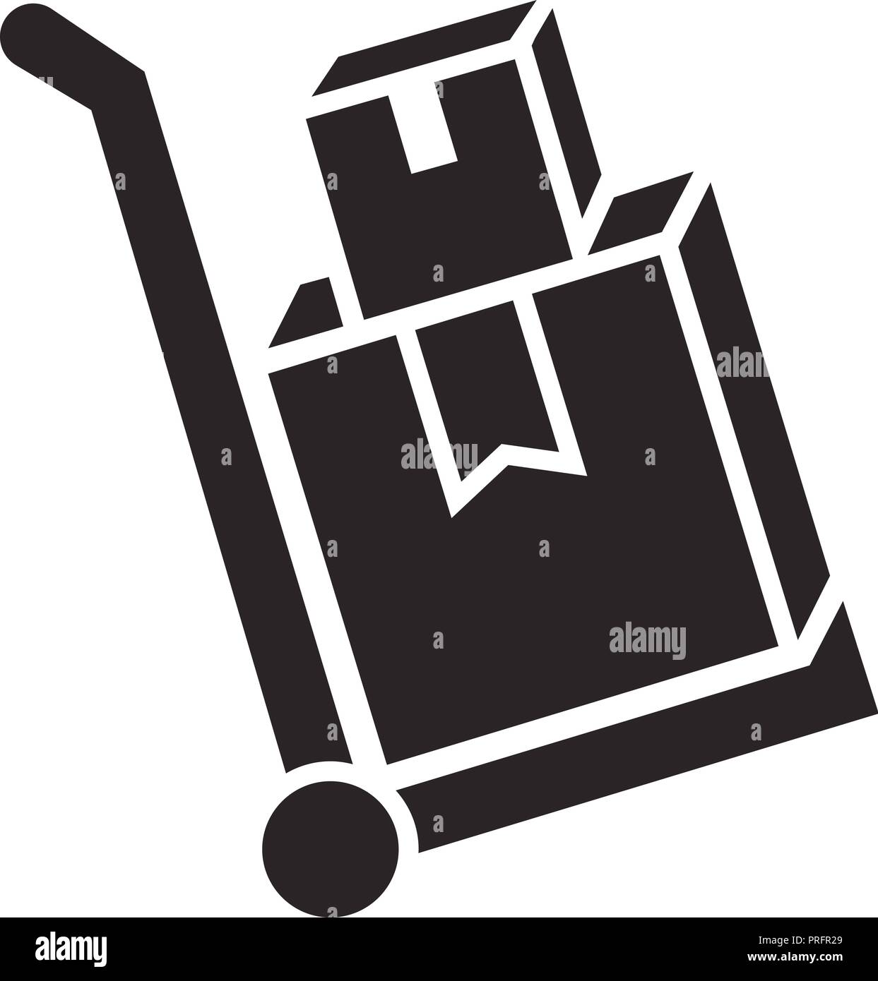 Box truck vector images Stock Vector Images - Alamy