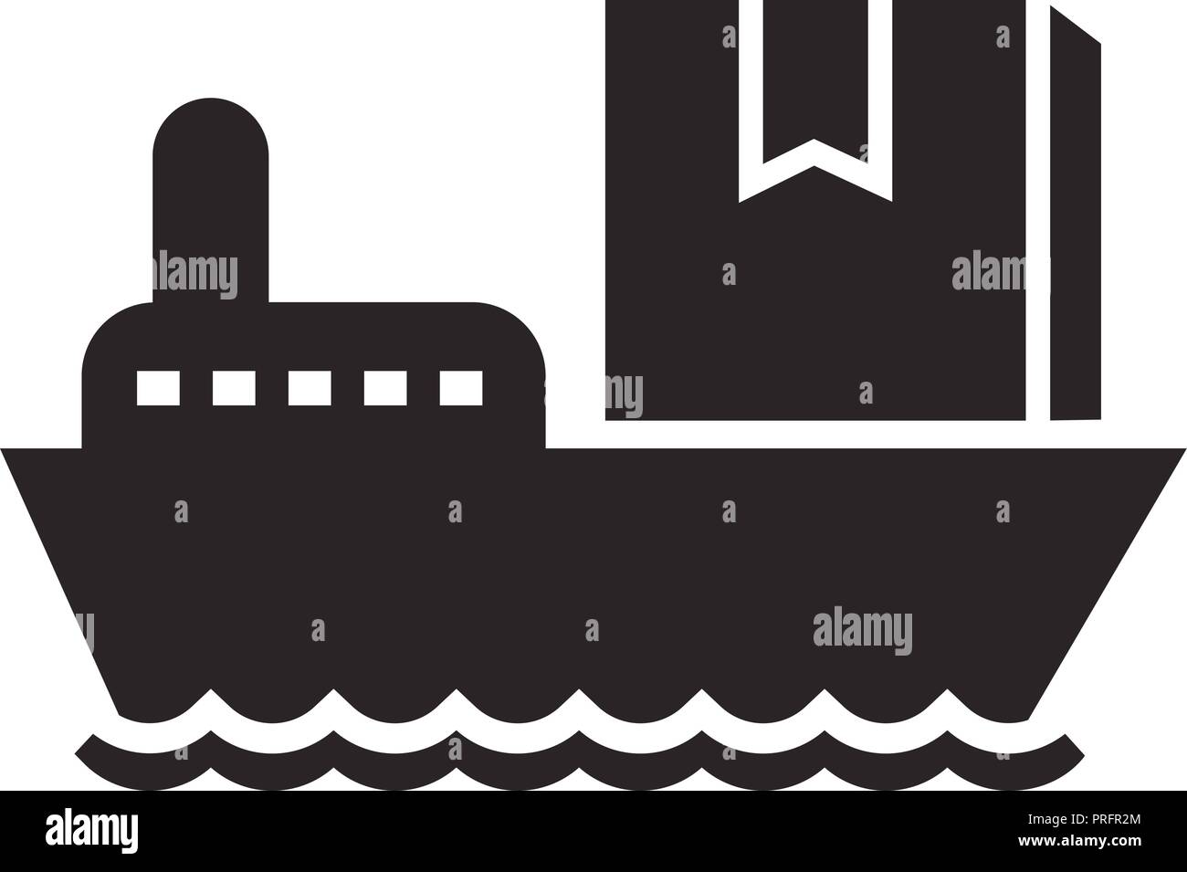 Sea delivery box icon, simple style Stock Vector Image & Art - Alamy