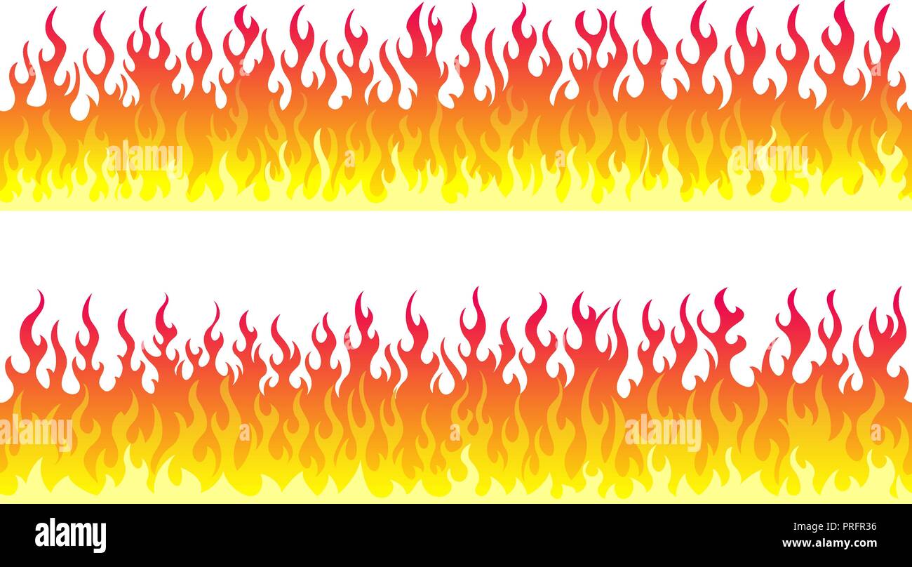 Fire flame frame borders Stock Vector Image & Art - Alamy