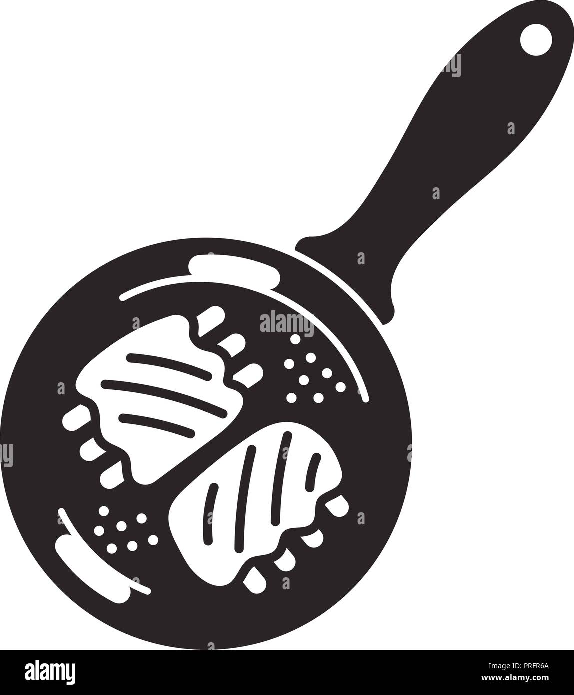Steak on griddle icon, simple style Stock Vector Image & Art - Alamy