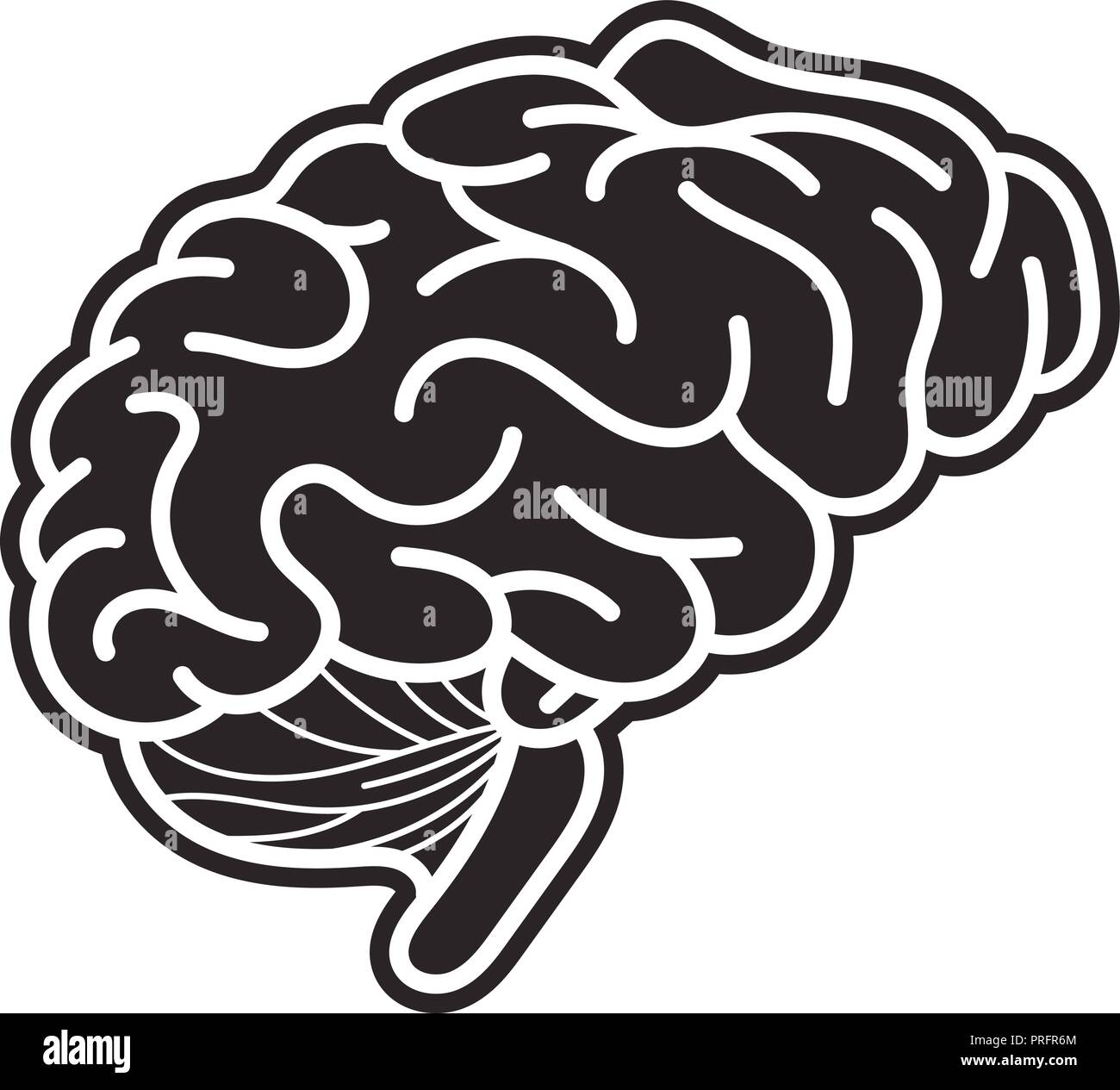 Human brain icon, simple style Stock Vector Image & Art - Alamy