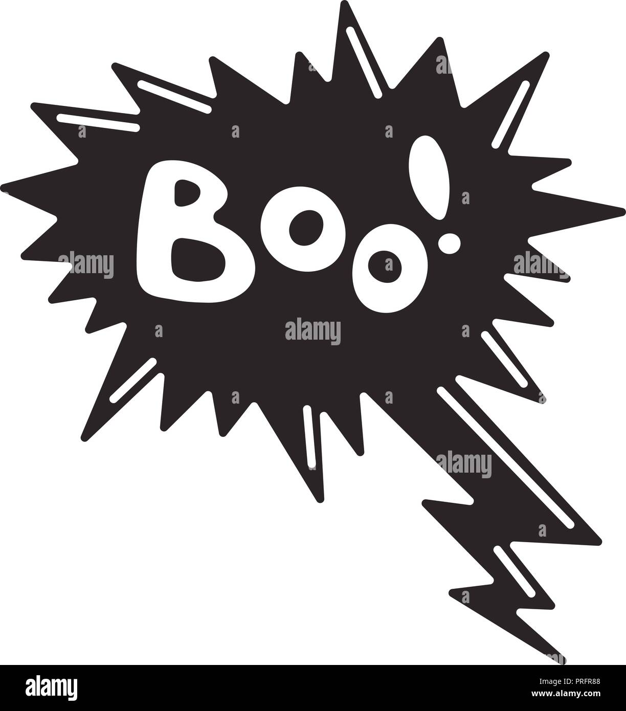 Boo speech bubble icon, simple style Stock Vector Image & Art - Alamy