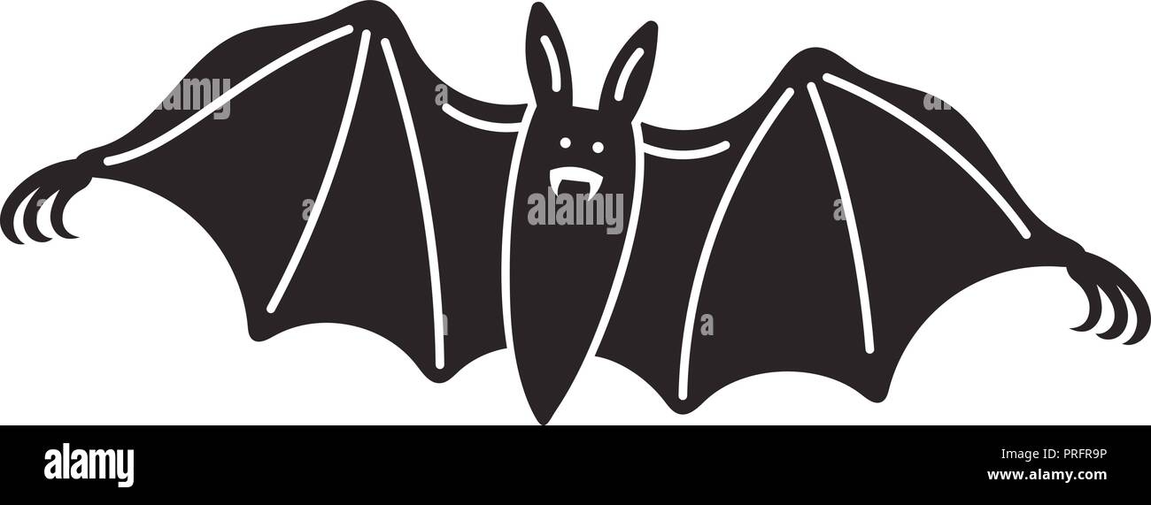 Night bat icon, simple style Stock Vector Image & Art - Alamy