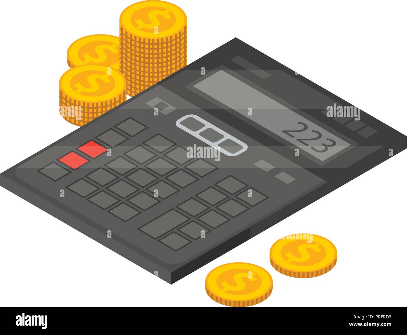 Calculator cartoon grey illustration hi-res stock photography and ...