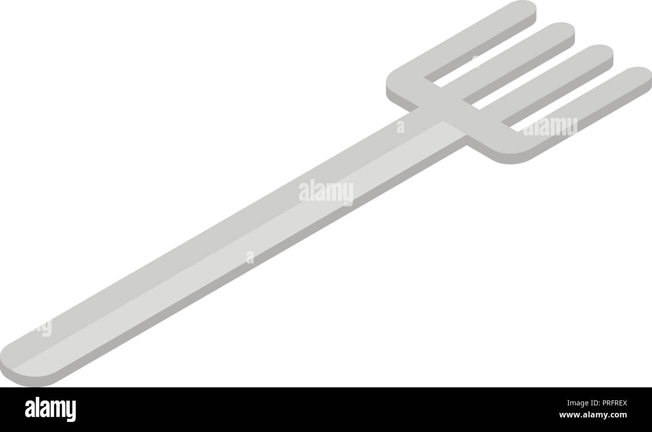 Fork icon, isometric style Stock Vector Image & Art - Alamy