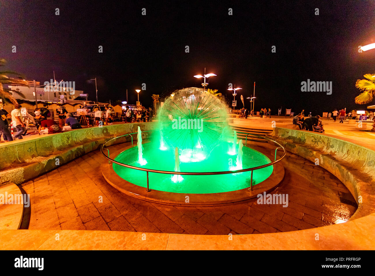 Water features have been installed along the seafront. Misano Adriatico ...