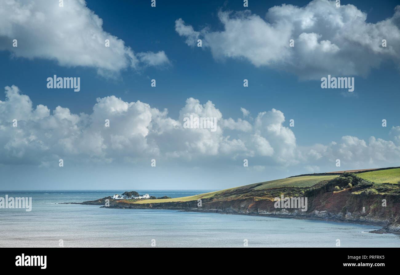 Afternoon Sun, Chapel Point, Cornwall Stock Photo - Alamy