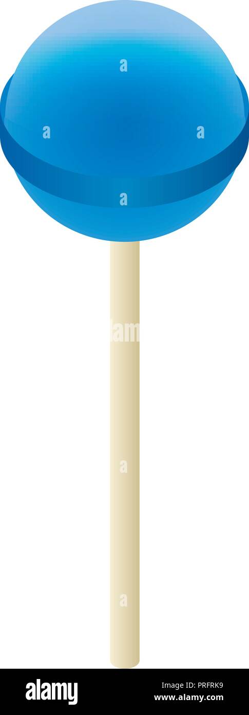 Blue lollipop icon, isometric style Stock Vector Image & Art - Alamy