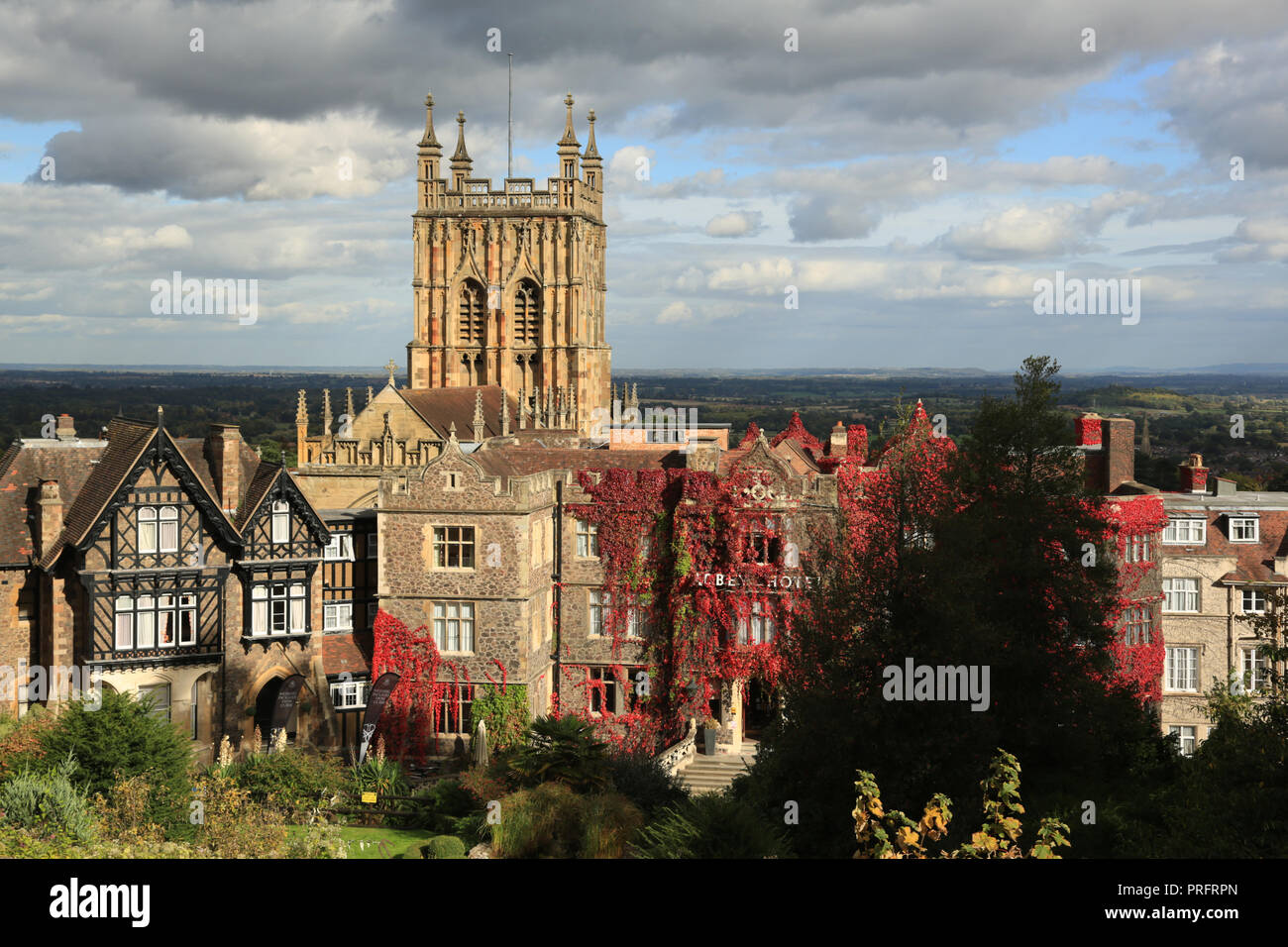 The four star, 103 room, Abbey hotel with Great Malvern priory in the ...