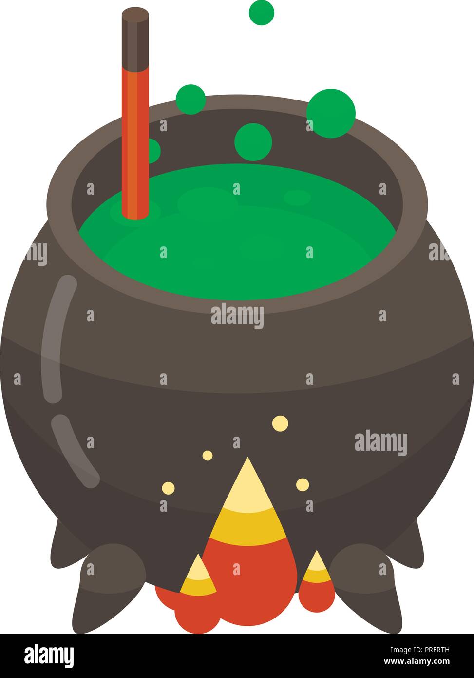 Magic cauldron icon, isometric style Stock Vector Image & Art - Alamy