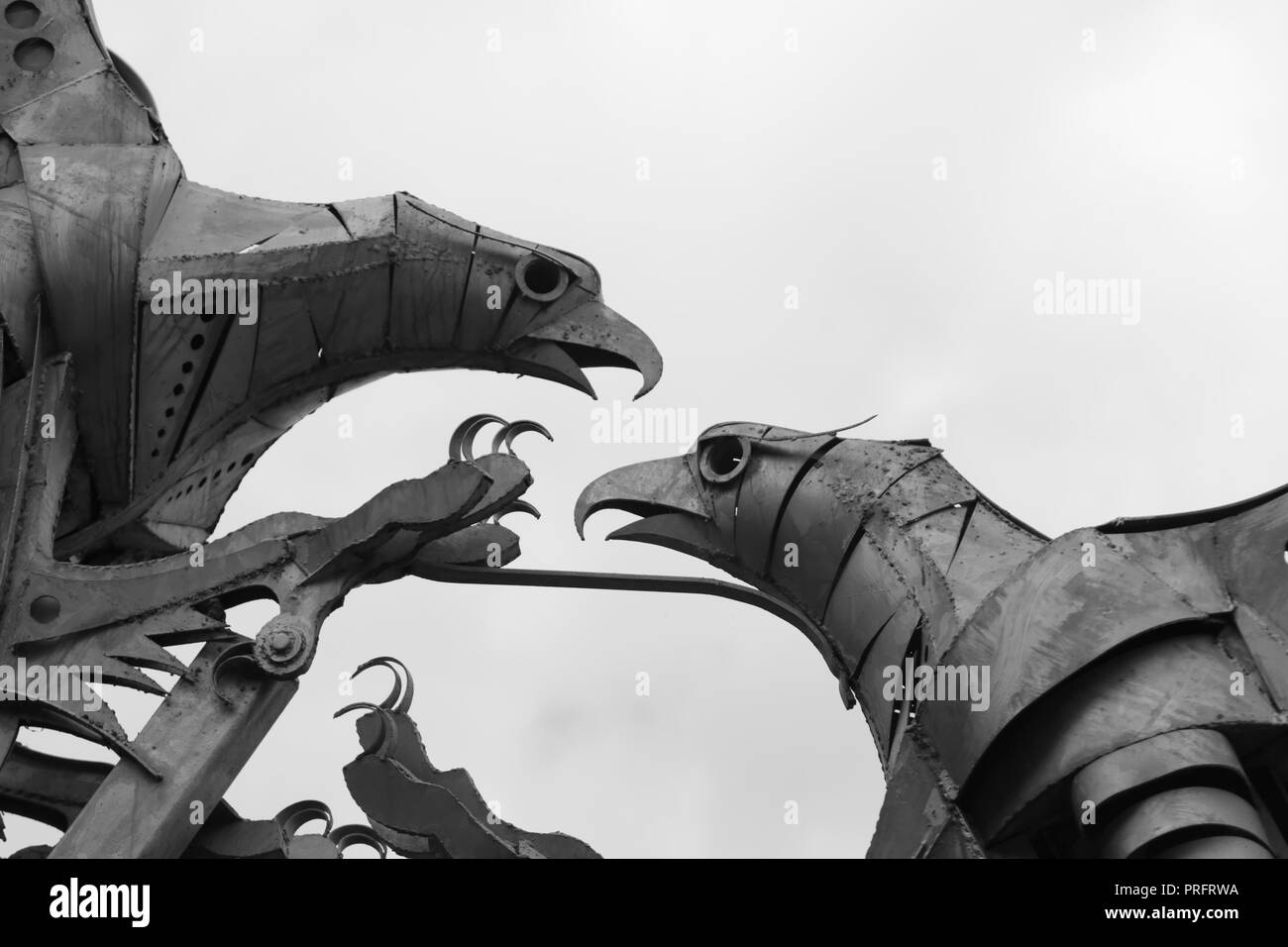 Malvern Buzzards, a metal sculpture by Walenty Pytel in Rose bank ...