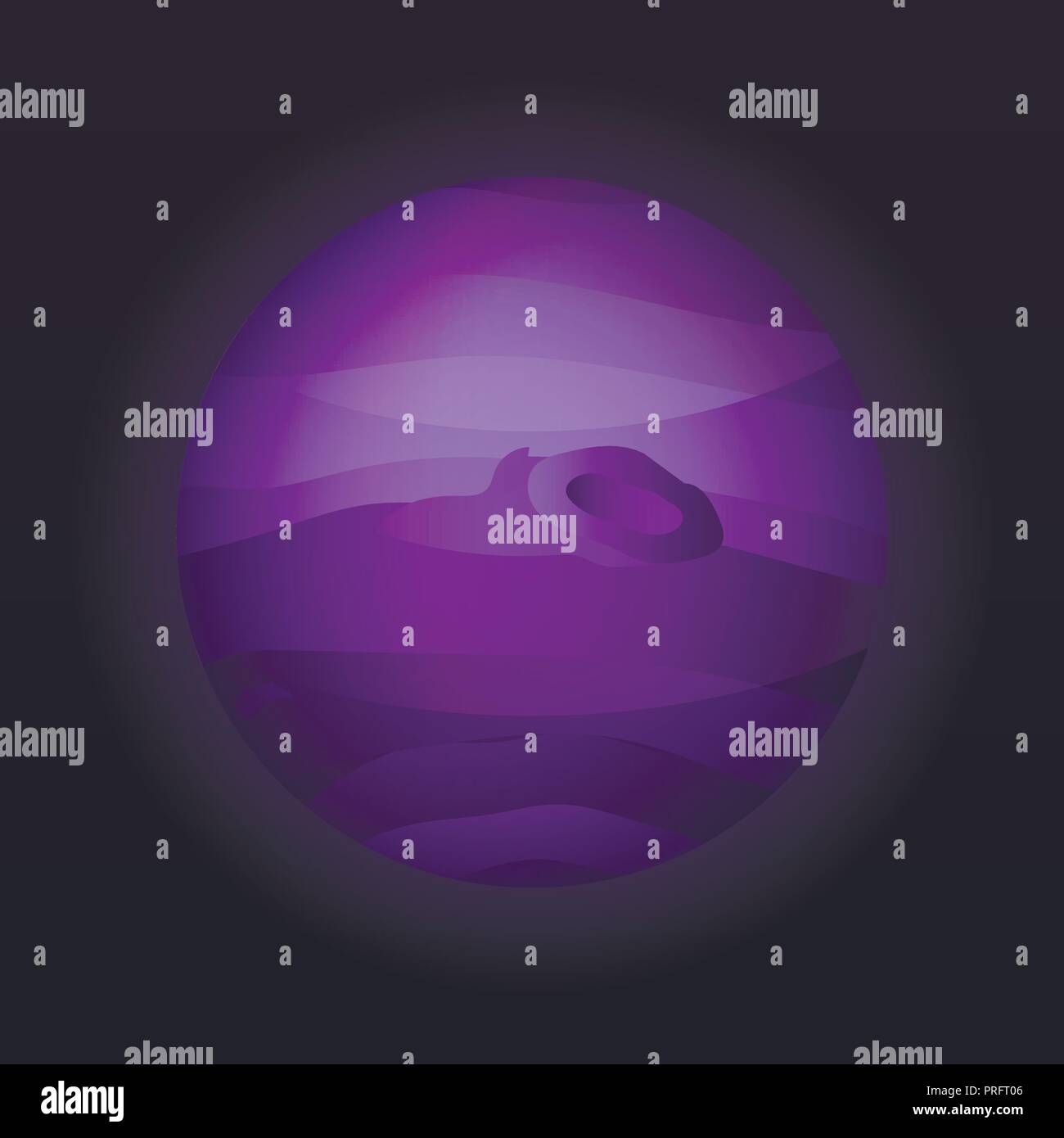 Neptune isolated cartoon style hi-res stock photography and images - Alamy
