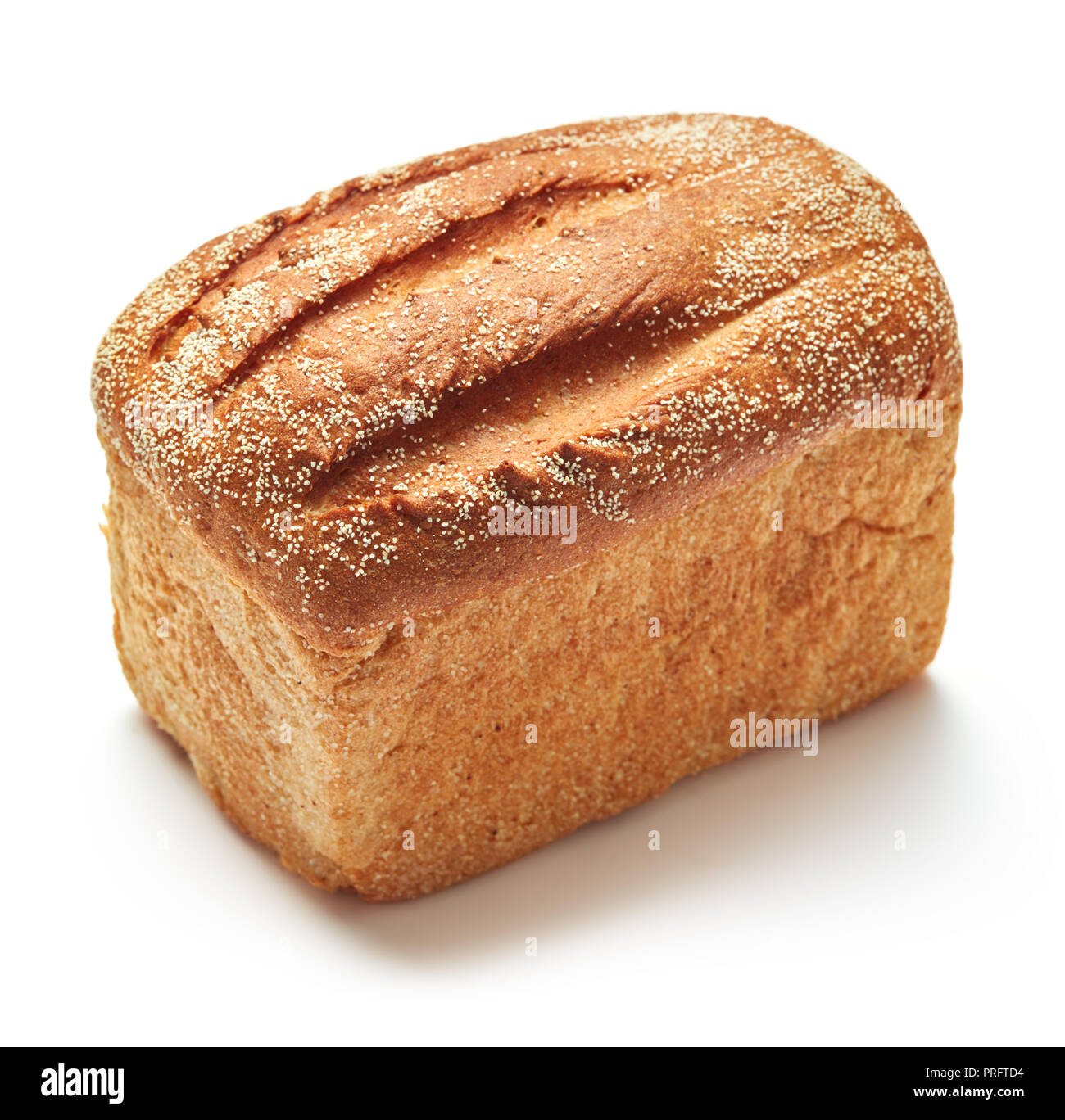 single loaf of bread isolated on white background Stock Photo - Alamy