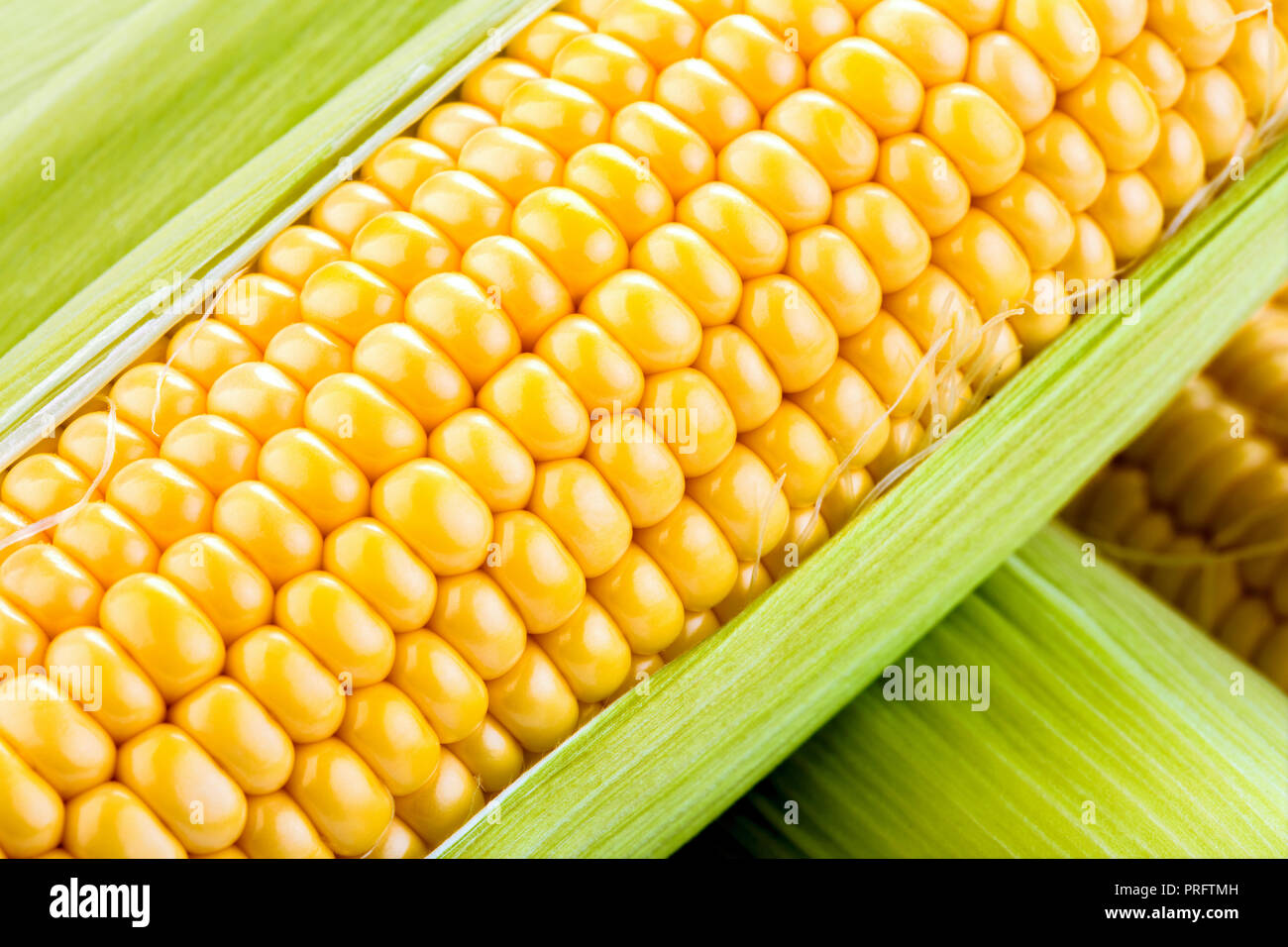 Close up fresh yellow corn hi-res stock photography and images - Alamy