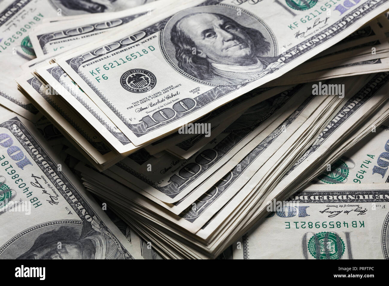 Hundred dollar bill stack hi-res stock photography and images - Alamy